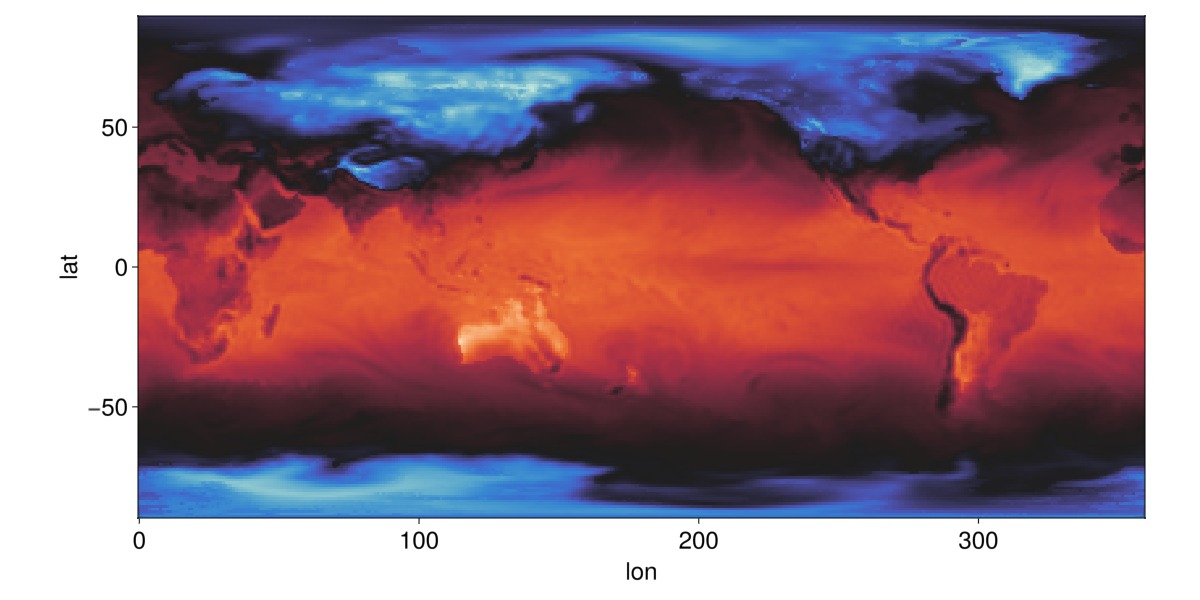 Plotting maps | YAXArrays.jl